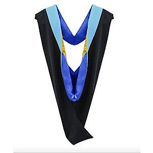 CLERKMANS Unisex Graduation Hood for Bachelors & Masters Degree -University Academic Hood