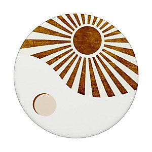 Boho Yin Yang Sun Rays PopSockets Swappable PopGrip