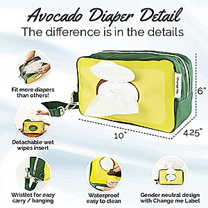 Bundle & Bliss Fruit Diaper Bag Organizing Pouches. Cloth Diaper Bag Organizer Pouches with Zipper. 4pc Set Travel Pouch Bags Packing Cubes. Wet Bag, Diaper Clutch Baby Wipe Holder etc.