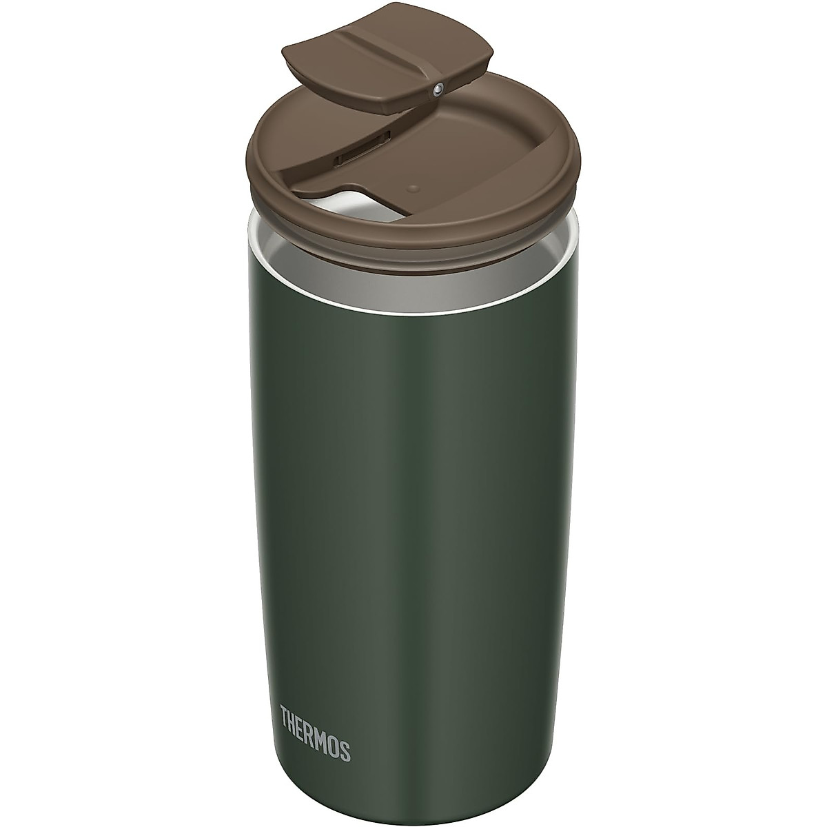 Thermos JDP-501 FG Vacuum Insulated Tumbler with Lid, 16.9 fl oz (500 ml), Forest Green