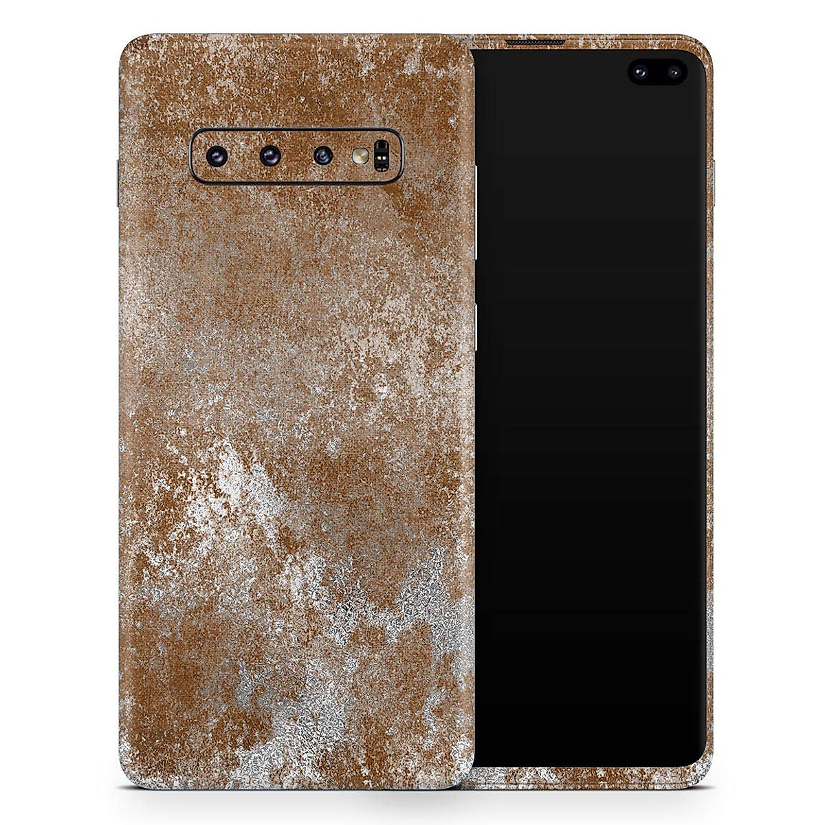 DesignSkinz Distressed Silver Texture v10 Protective Vinyl Decal Wrap Skin Cover Compatible with The Samsung Galaxy S20 (Screen Trim & Back Glass Skin)