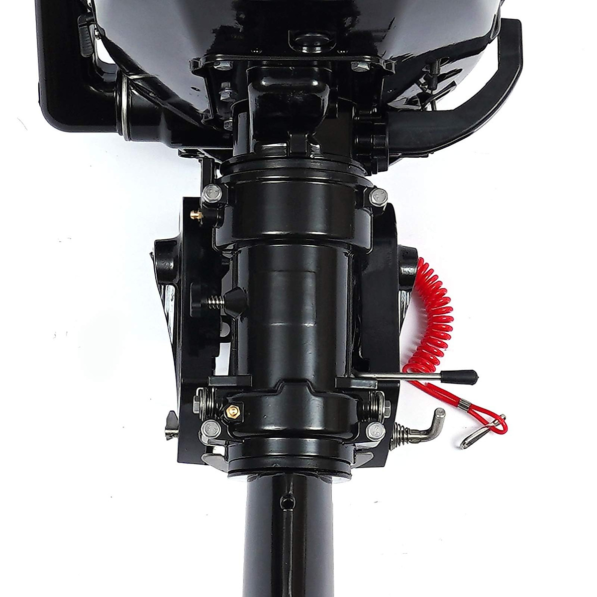 6HP Outboard Motor, 102CC Fishing Boat Motor Motor Prop Heavy Duty, 2-Stroke Outboard Motor Boat Engine Outboard Trolling Motor for Fishing, Aquaculture, Outdoor Adventure Engine tiller Control