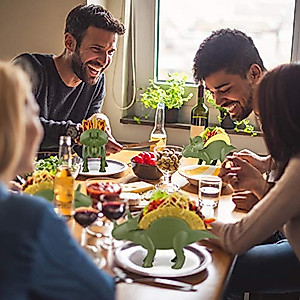 Funwares Original Tricerataco - The Ultimate Dinosaur Taco Holder, Fun and Practical White Elephant Gift, Hold 2 Tacos