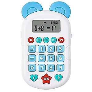 Electronic Math Game for Kids Ages 4+, Addition, Subtraction, Multiplication & Division Learning Educational Toys, Gifts for Girls Boys 4 5 6 7 8 9 Years Old, Classroom Supply