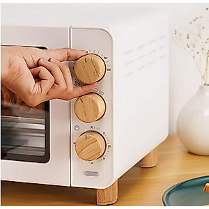 15L Mini Oven,Household Baking Automatic Oven,Adjustable Temperature Control 100-230 ℃ 60 Minutes Timer 1200W with Baking Tray (Red) (Purple)