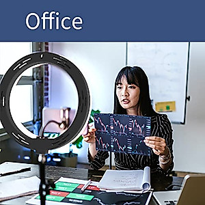 imuviy Selfie Ring Light Set with Tripod Stand and Adjustable Cell Phone Holder for Live Stream or Diammable Desk Makeup Ring Light Kit Mini Led Camera Ringlight for YouTube Videos Photography