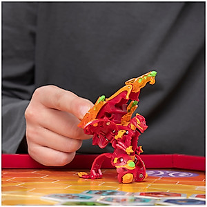 Bakugan Baku-Gear 4-Pack, Dragonoid Ultra with Baku-Gear and Howlkor Ultra, Collectible Action Figures, Kids Toys for Boys