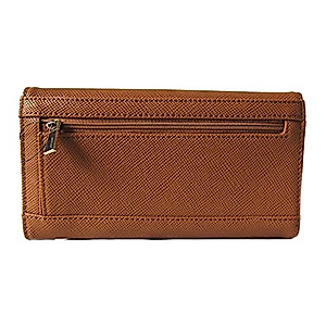 GUESS Womens Laurel Multi Clutch wallet, Light Cognac, One Size US