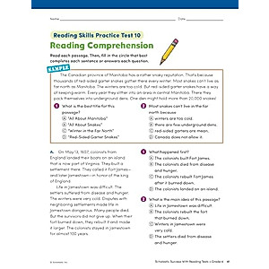 Scholastic Success with Reading Tests Grade 4 Workbook