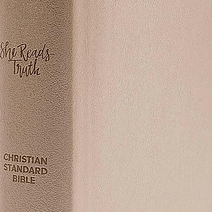 CSB She Reads Truth Bible, Champagne Gold LeatherTouch, Black Letter, Full-Color Design, Wide Margins, Journaling Space, Devotionals, Reading Plans, Single-Column, Easy-to-Read Bible Serif Type