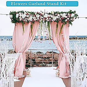 Professional Backdrop Stand for Parties, SoftTime Adjustable Backdrop Stand Kit 7x6.5Ft, Heavy Duty Background Banner Stand Backdrop for Photoshoot Photo Video Studio Balloon Party Decorations