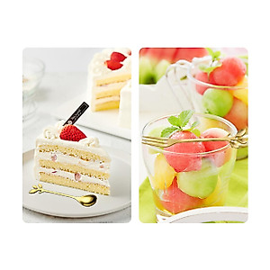 10Pcs Gold Coffee Spoons Set, 4.72inch Leaf Mini Espresso Tea Stir Spoon for Coffee Bar Charcuterie Board, Stainless Steel Small Dessert Demitasse Spoons for Sugar,Ice Cream, Cake (Heavy)