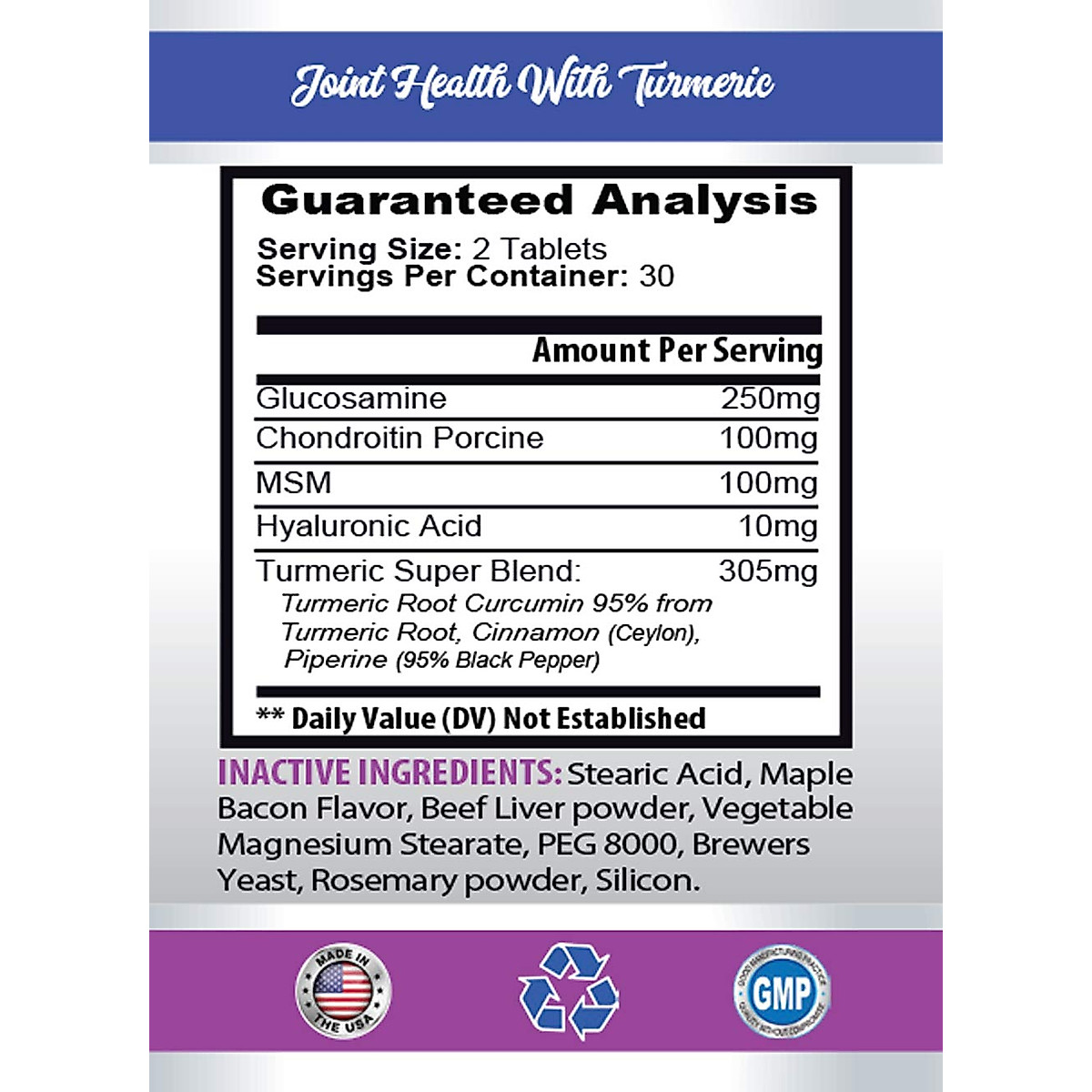 PET SUPPLEMENTS & NUTRITION LLC Joint Health for Cats - Cats Joint Health with Turmeric - MSM - Natural Support for Hip and Joints - glucosamine Monitors for Cats - 1 Bottle (60 Tablets)