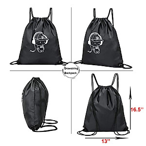 FLYMEI Galaxy Backpack, Luminous Backpack with Drawstring Bag & Pencil Case for Boys/Girls, Cool Anime Backpack for Boys Lightweight Laptop Backpack for Work, Casual Bookbag for Teens