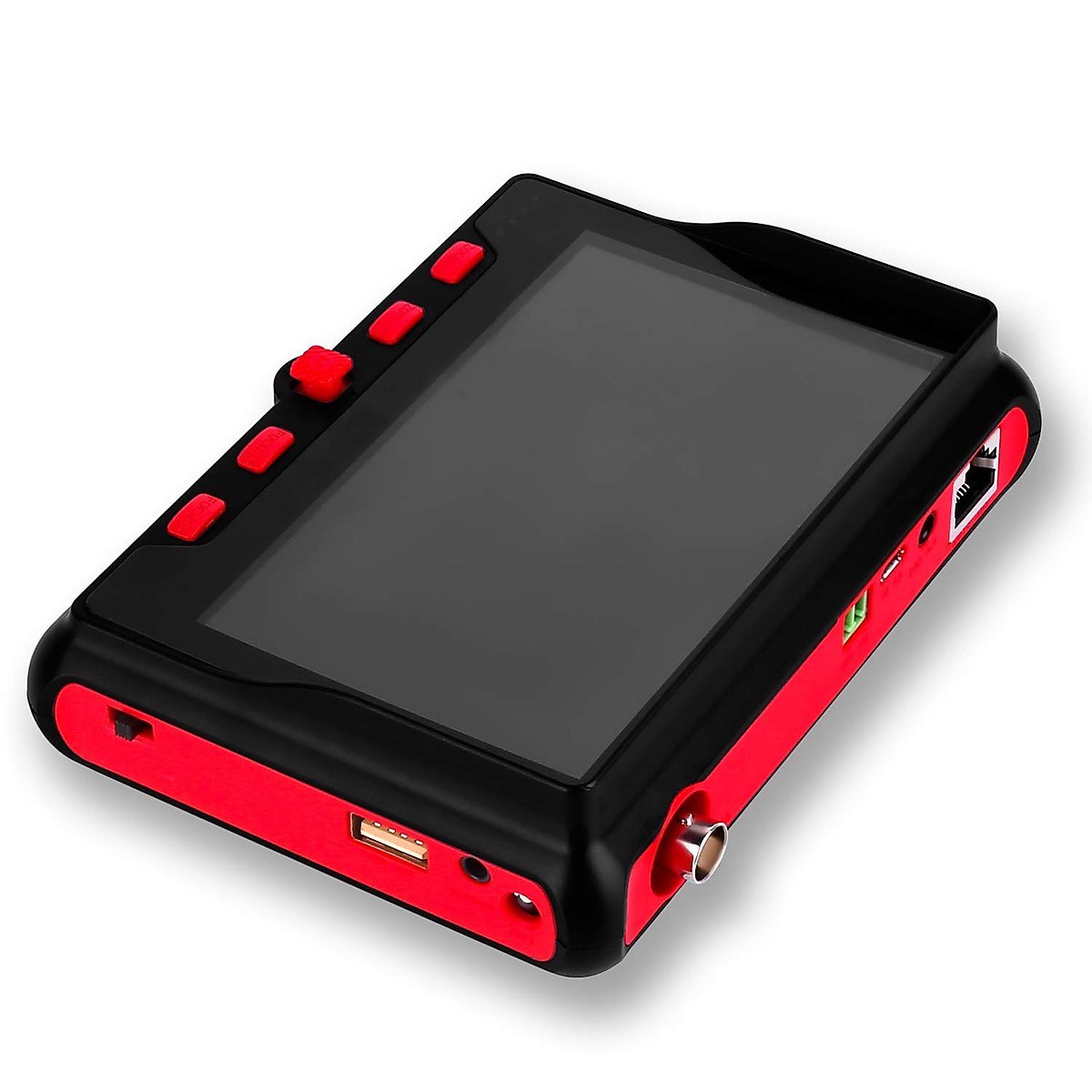 SGEF CCTV Tester 4-in-1 Portable Camera Tester HD 8MP AHD/TVI/CVI/CVBS Analog Tester 4.3-inch LCD Moniter Analog Video Test Cable Test PTZ Control 12V Power Output UTC OSD Control (6300W)