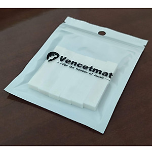 Vencetmat 6Pcs Blank & Uncut Guitar Nut White Color Made of Real Bone 52x6x10mm for Electric & Acoustic & Classical & Cigar Guitar, Mandolin, Banjo, Ukulele Part Replacement