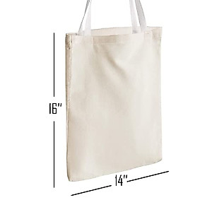 MR.R Sublimation Blanks 2 Pieces 14'X16'' Beige Reusable Canvas Tote Bag, Lightweight Grocery Shopping Bag,Gift Bags,Book Bags for Heat Transfer Printing