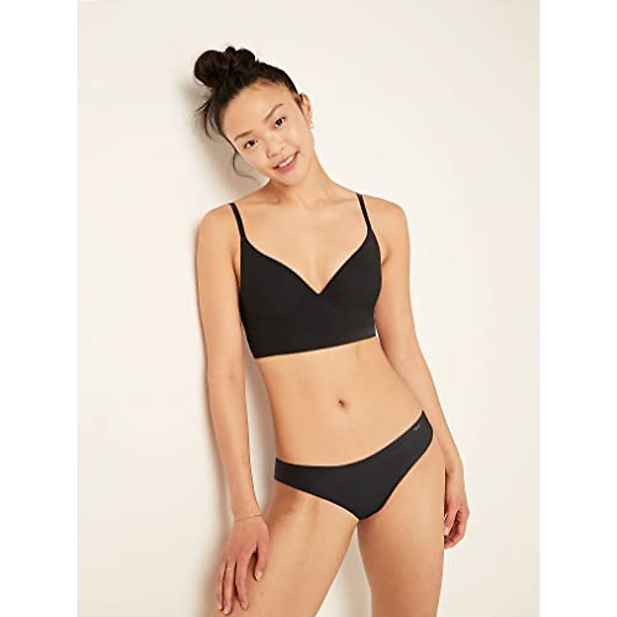 Victoria's Secret PINK No Show Thong, 5 Pack Panties for Women (M)