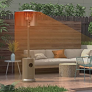 EAST OAK Patio Heater Reflector Shield, Propane Patio Heaters Focusing Reflector for Extra Heat Reflecting Power, Enegy Saving, Heating Reflector for Directional Heating, 0.7mm Thickened Aluminum