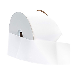 Berwick Offray 3" Grosgrain Ribbon, White, 50 Yards