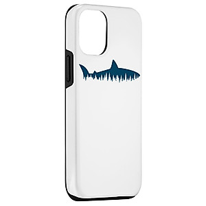 iPhone 13 Shark Phone Case GREAT WHITE SHARK Funny Scuba Diver Gift Case
