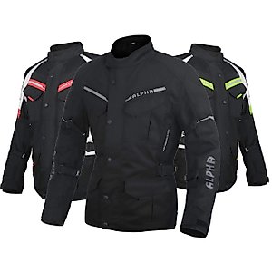 ACG TAHOE-J106 MOTORCYCLE ADV JACKET (BLACK, X-LARGE)