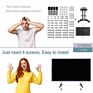 TV Stand Screws and Washers for Onn TV Stand Legs Screws Kit for 24" 40" 48" 50" 55" 58" 60" 65" Onn TV RC439 100012585 100005396 100024699 100021261 Universal TV Stand Screws