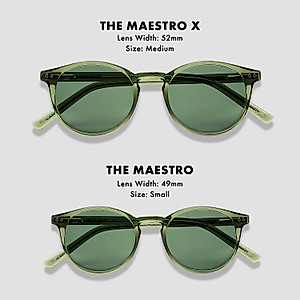 Prive Revaux The Maestro Metal Classic Round Sunglasses – Polarized, 100% UV Protection – For Men & Women – Tortoiseshell