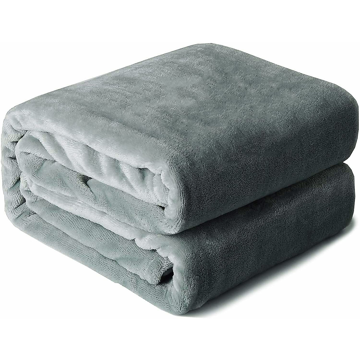 EIUE Fleece Blanket,Soft Throw Blankets for Couches and Sofa,Lightweight Twin Size Blankets for Bed(Grey,60x80 inches)