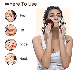 Earth Rhythm Reusable Makeup Remover Pads | Makeup remover wipes | Remover waterproof makeup - Pack of 4