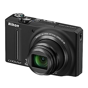 Nikon COOLPIX S9100 12.1 MP CMOS Digital Camera with 18x NIKKOR ED Wide-Angle Optical Zoom Lens and Full HD 1080p Video (Black) (OLD MODEL)