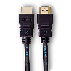 SatelliteSale Digital High-Speed 2.0 HDMI Cable 4K/60Hz 18Gbps PVC 2160p Black Cord Universal Wire 12 feet
