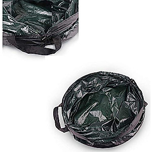 Pop Up Bin Collapsible Organizer Leaf Bag Trash Can 20-Gallon Portable Hanging Folding Organizer Camping Outdoor Garden & Ebook