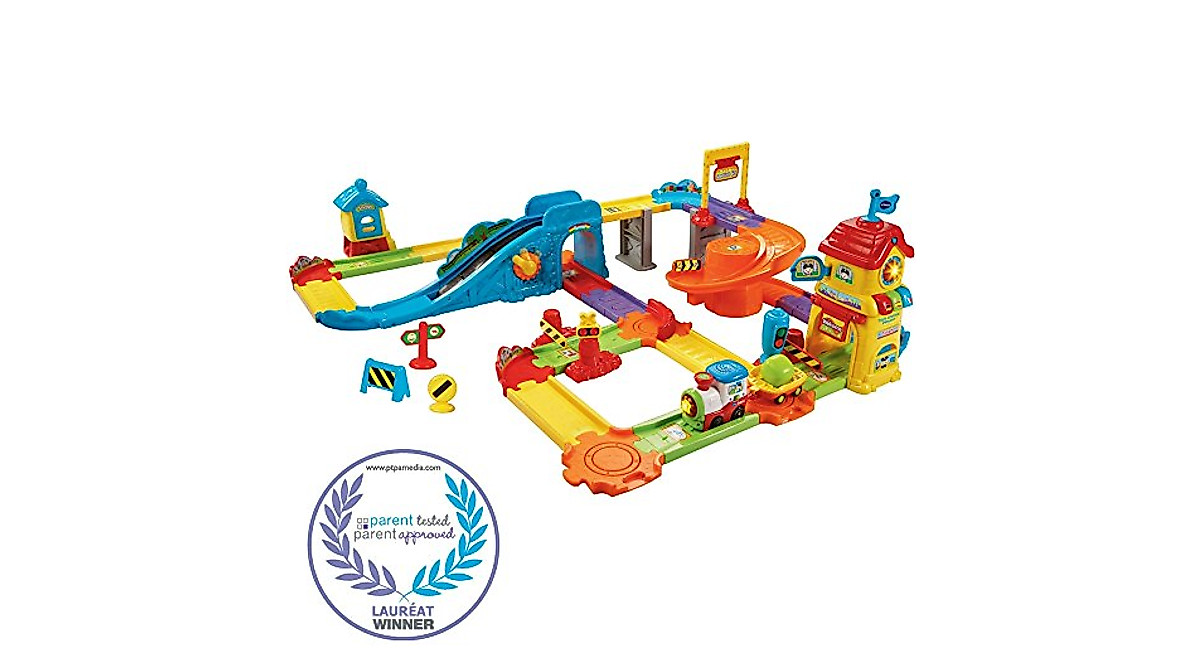 VTech Go! Go! Smart Wheels Train Station Playset for Kids 1-5