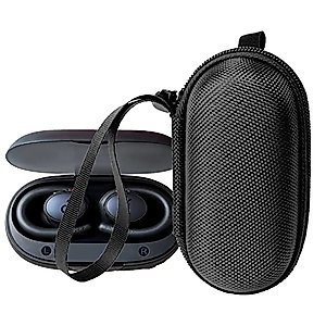 Hard Case Replacement for Soundcore by Anker Sport X10,Silicone Case Cover Compatible with Soundcore by Anker Sport X10 Wireless Earbuds Protective Charger Carrying Box Travel Bag (Black)