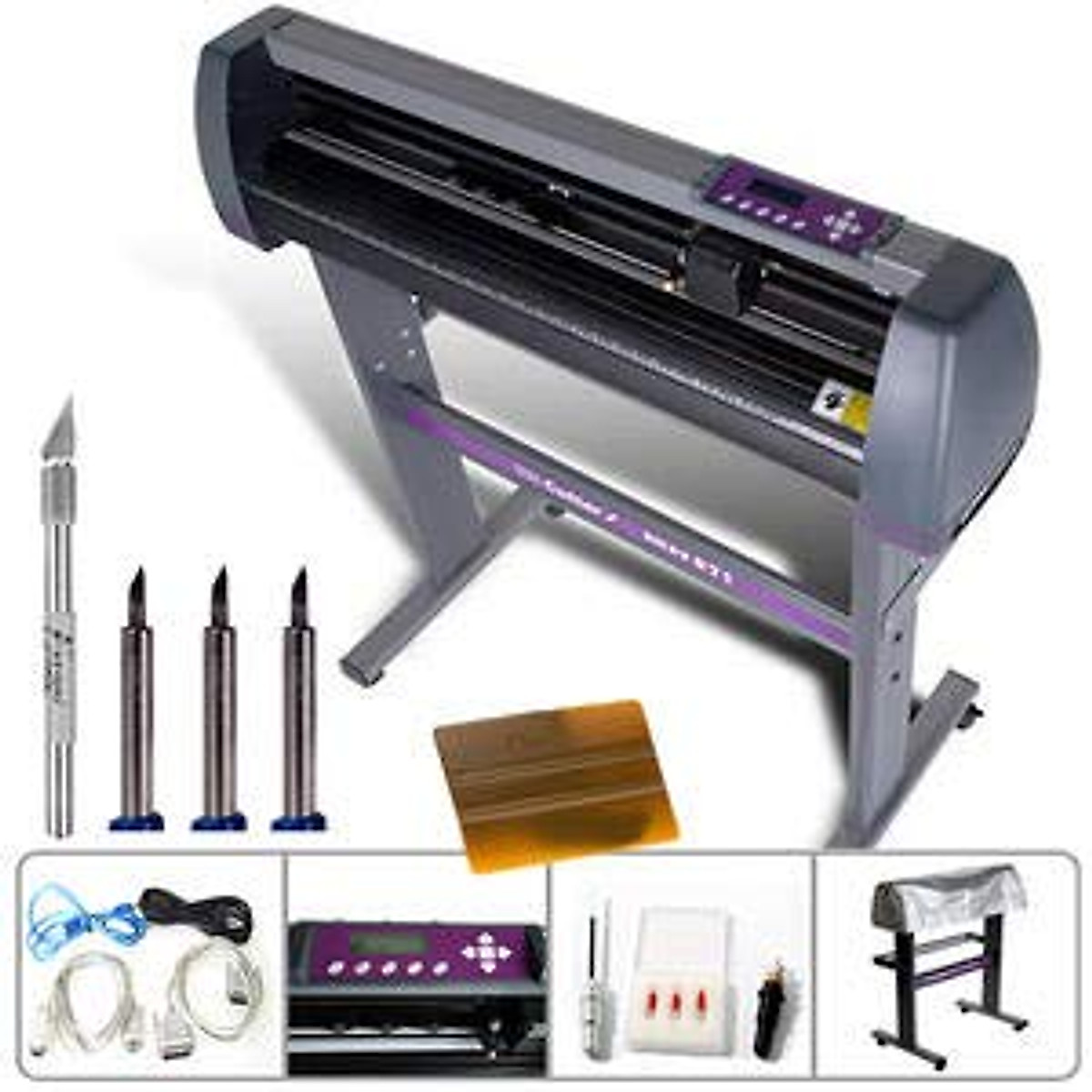 USCutter 28 Inch MH Vinyl Cutter Plotter with Stand and VinylMaster Cut and Tools