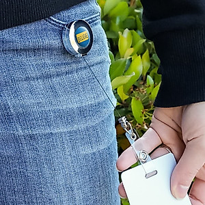 Ted Lasso Believe Retractable Reel Chrome Badge ID Card Holder Clip