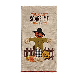 Mud Pie Halloween Embellished Tea Towel, Scare, 26" x 18"