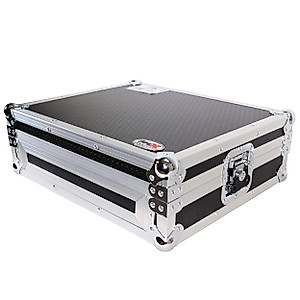 ProX X-PRIMEGO ATA Style Flight Travel hard Case for Denon DJ Prime Go Digital Controller - Silver On Black
