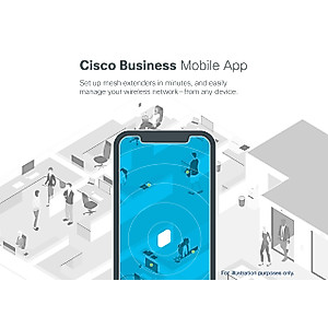 Cisco Business 143ACM Wi-Fi Mesh Extender | 802.11ac | 2x2 | 1 GbE Port | Wall Mount | Limited Lifetime Protection (CBW143ACM-B-NA) | Requires Cisco Business Wireless Access Points