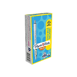 Paper Mate 1951347 InkJoy 700 RT Retractable Ballpoint Pen, 1mm, Black Ink, White Barrel, Dozen