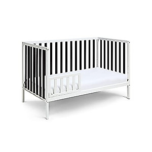 Baby Cache Deux Remi Island 3-in-1 Convertible Crib (Do Re Me) White & Black