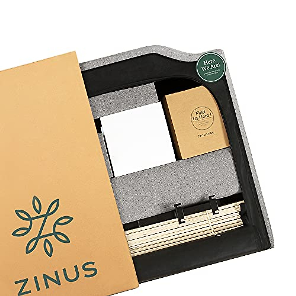 ZINUS Kellen Upholstered Scalloped Platform Bed Frame, Mattress Foundation, Wood Slat Support, No Box Spring Needed, Easy Assembly, King