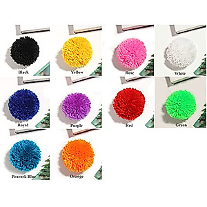 10 Pcs Large Yarn Pom Poms-3 Inch Made to Order Acrylic Yarn Balls for Hats Or Party Decorations-DIY Craft Pompoms (Mixed, 3inch)