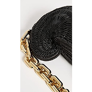 Poolside Bags Women's Anna Conch Clutch, Black, One Size
