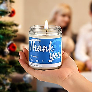 Thank You Candle - Scented Candle with Natural Soy Wax for Women, Friends, Coworkers, and Family - Perfect Thank You Gifts for Mother's Day, Birthdays, Christmas - Vanilla, Sugar, and Buttercream