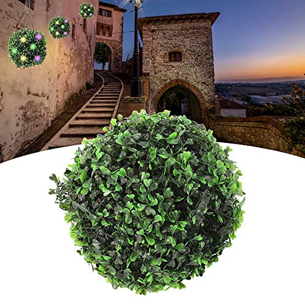 01 02 015 Solar String Lights Garden, Household Lighting Rattan Balls String Light Plastic Rattan Ball Lights for Garden for Outdoor for Home Decor