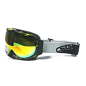 CRG Sports Ski Goggles, Anti Fog Double Lens Snow Goggles, UV Protection Snowboard Goggles for Men,Women,Adults,Youths