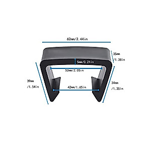 SUQ I OME 10 Pack of Patio Outdoor Furniture Clip Fastner, Sectional Rattan Wicker Sofa Furniture Connector Fastener Clips, Suit for Tube Width 2.05 inches. (-2.05 inch M)