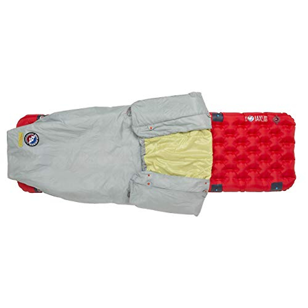 Big Agnes Kings Canyon UL (Primaloft) Ultralight Camping Quilt, Gray/Palm